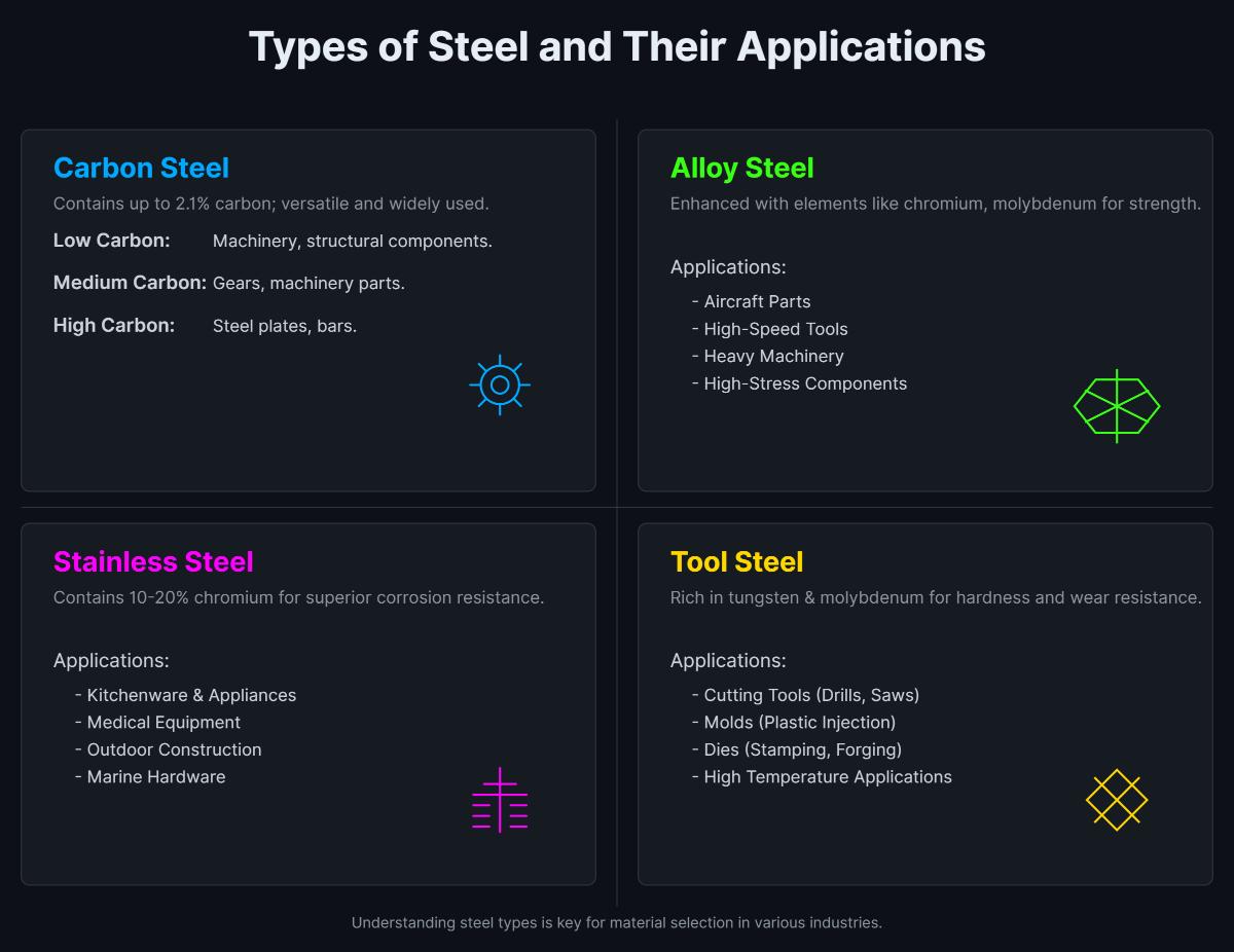 Comprehensive Guide to Steel: Properties, Types, and Applications - MFG ...
