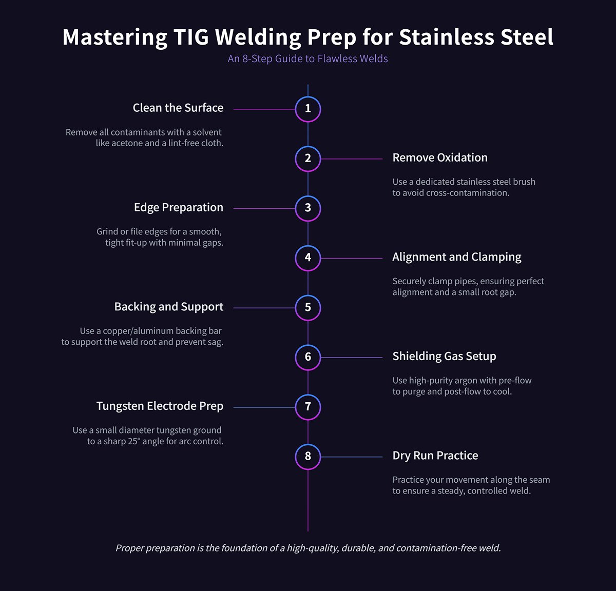 How to TIG Weld Stainless Steel Pipe: A Step-by-Step Guide - MFG Shop