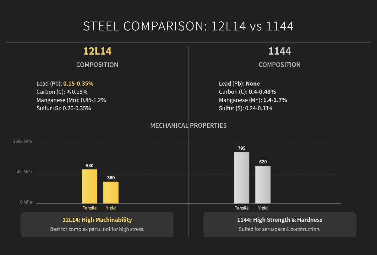12L14 Steel vs 1144 Steel: What's the Difference? - MFG Shop