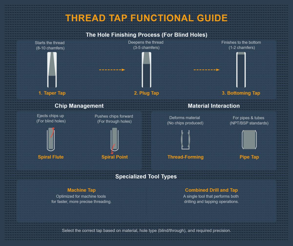 13 Different Types of Thread Taps - MFG Shop