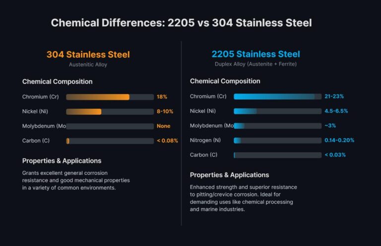 2205 Stainless Steel vs. 304: What's the Difference? - MFG Shop
