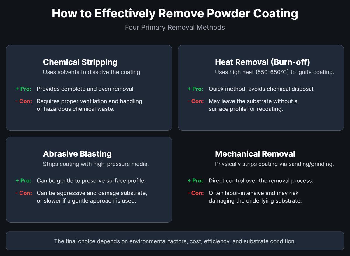 4 Effective Methods to Remove Powder Coating - MFG Shop