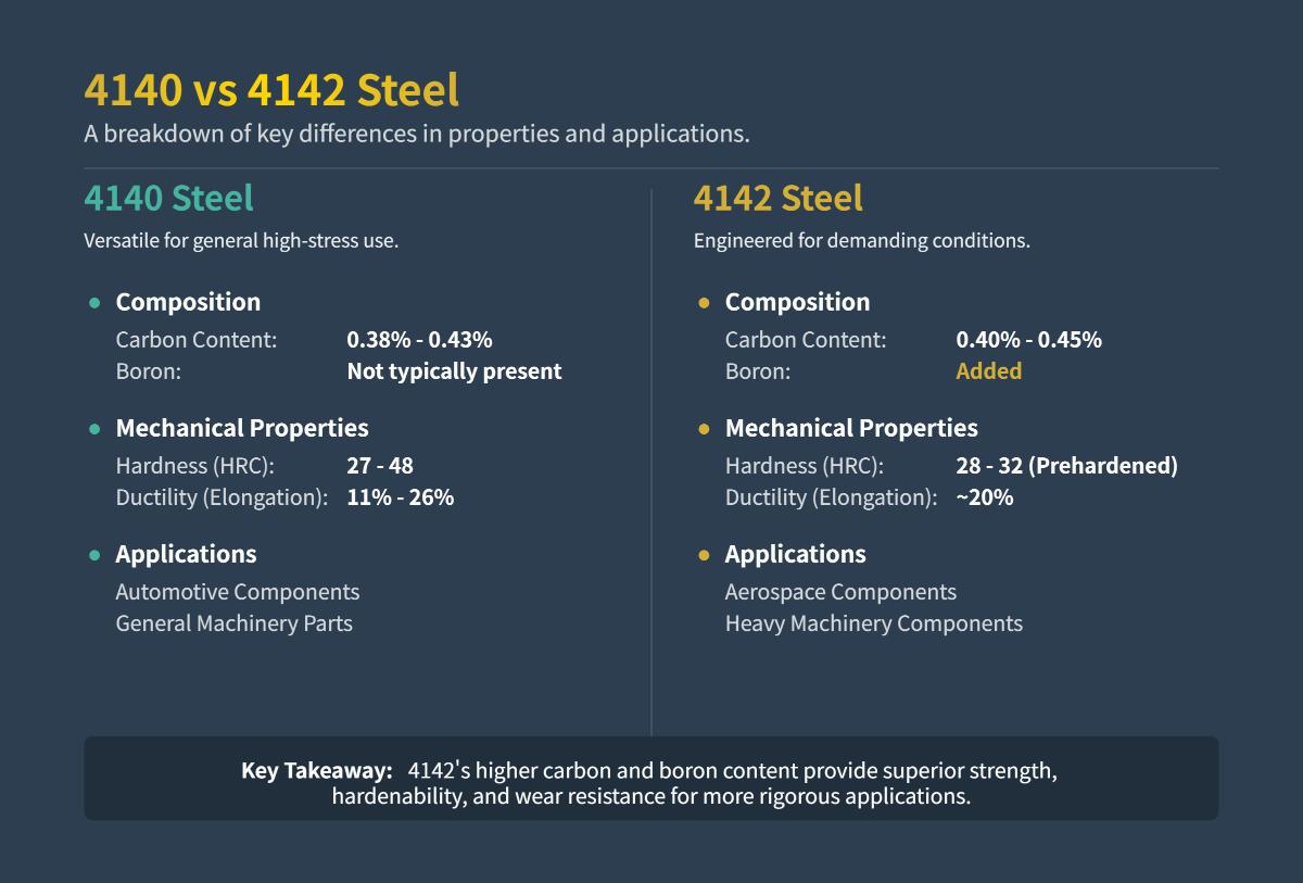 4140 vs 4142 Steel: What’s the Difference? - MFG Shop