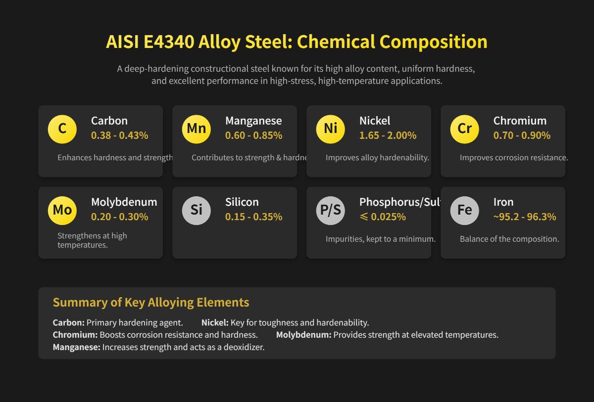 AISI E4340 Alloy Steel (UNS G43406): Composition, Properties, and Uses ...