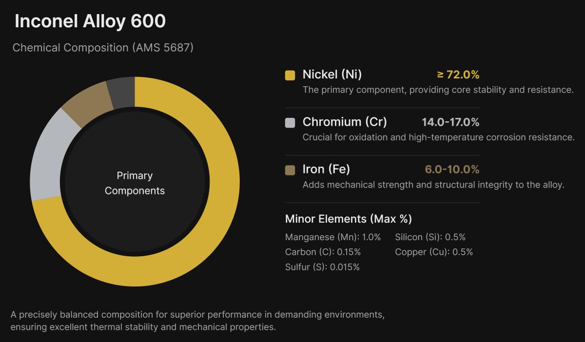 AMS 5687 Inconel Alloy 600: Composition, Properties, and Uses - MFG Shop