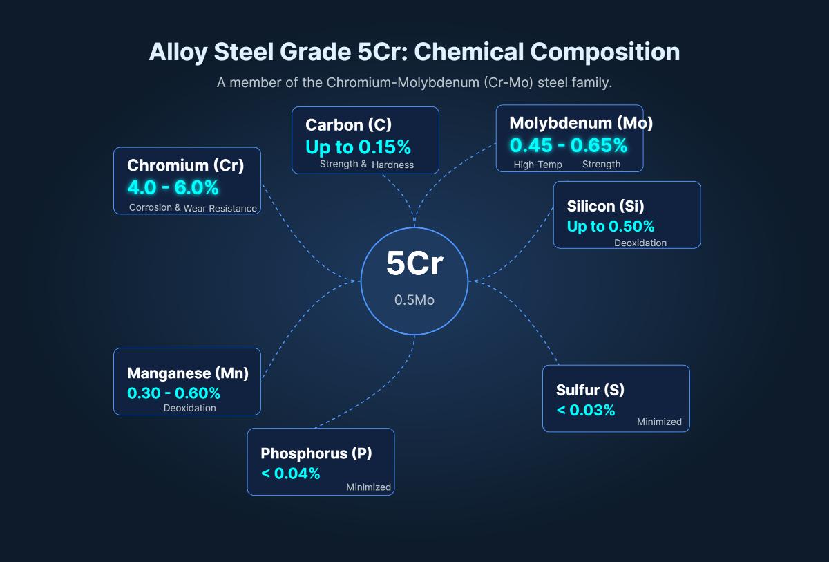 Alloy Steel Grade 5Cr: Uses, Composition, and Properties - MFG Shop