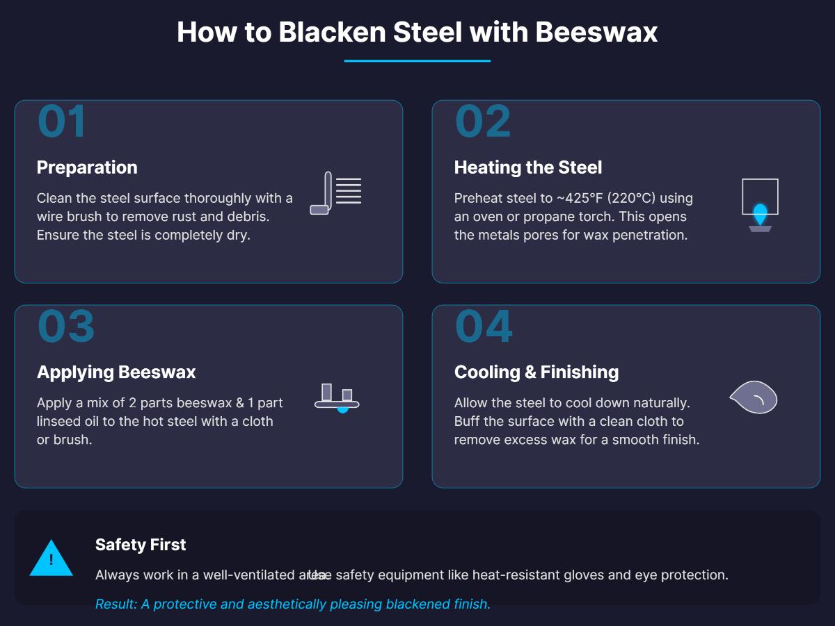 Blackening Steel with Beeswax: A Step-by-Step Guide - MFG Shop