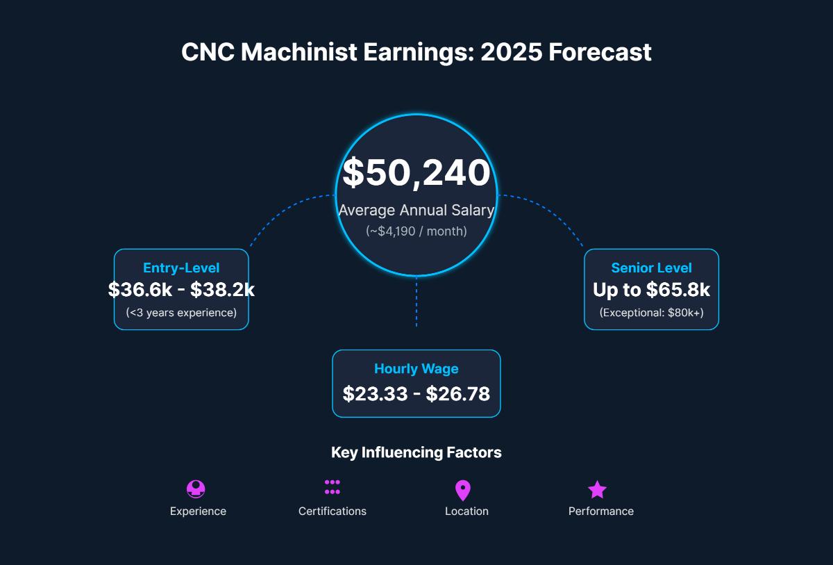 CNC Machinist Salary Trends in 2025: A Beginner's Guide - MFG Shop