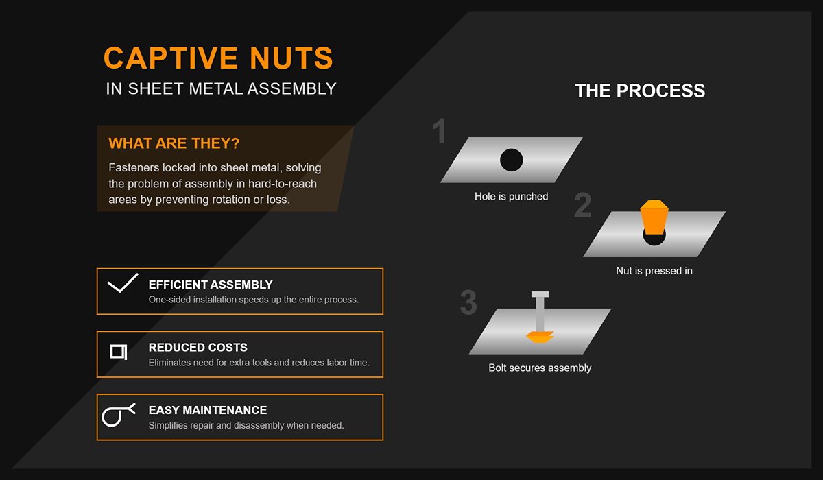 Captive Nuts for Sheet Metal Assembly: A Comprehensive Guide - MFG Shop