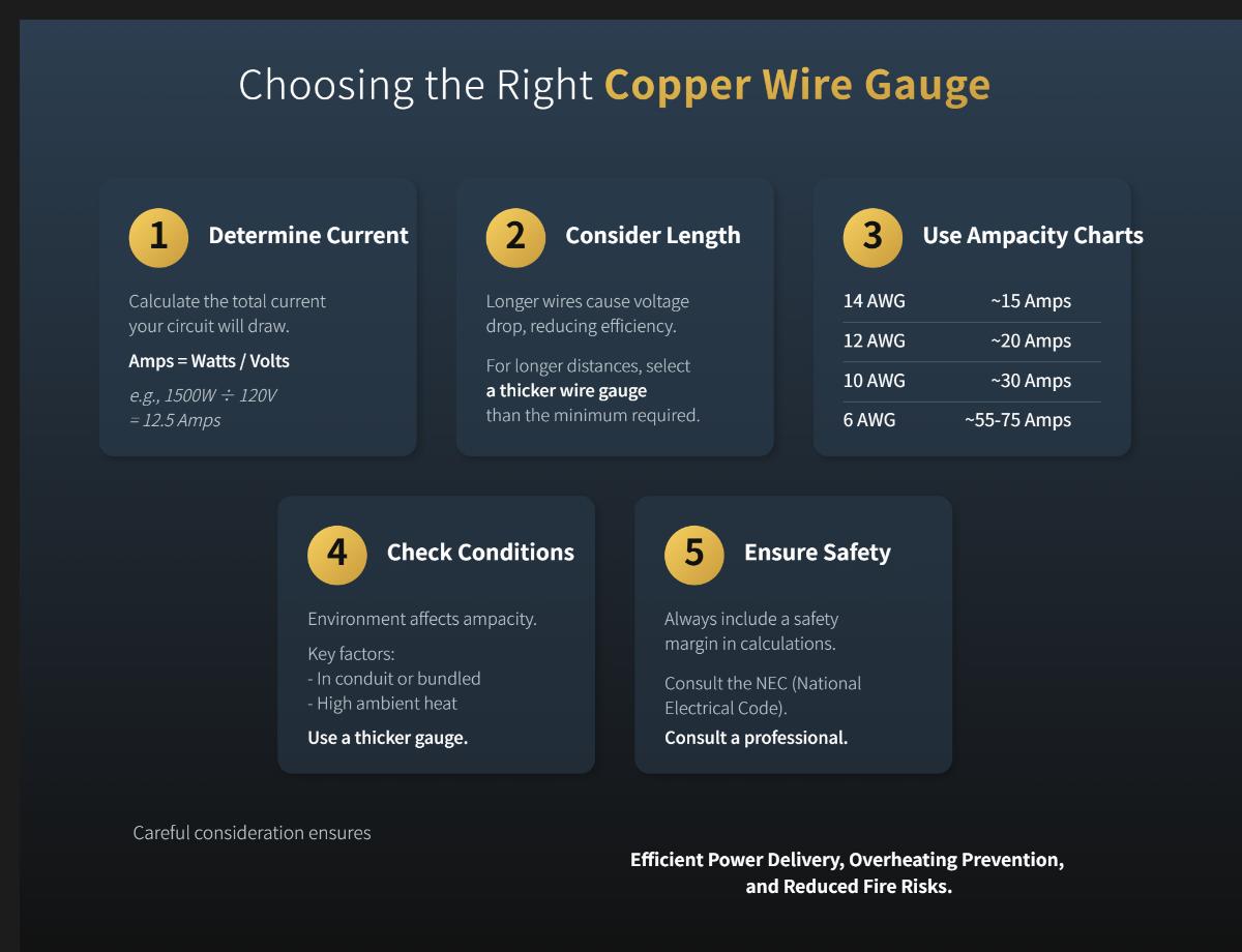 Choosing the Right Copper Wire Gauge for Current Flow - MFG Shop