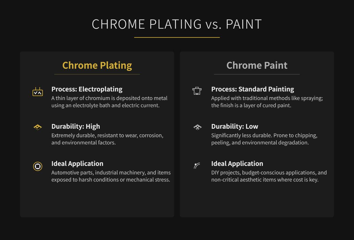 Chrome Plating vs Chrome Paint: What's the Difference? - MFG Shop