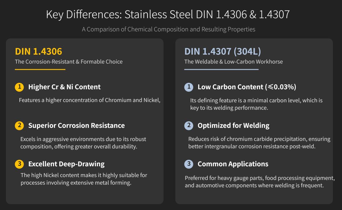 Comparative Analysis of DIN 1.4306 and 1.4307 Stainless Steel Tubing ...