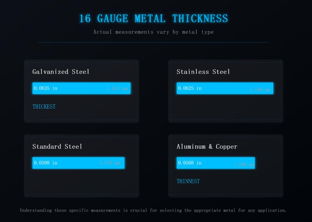 Comprehensive Guide to 16 Gauge Metal Thickness and Applications - MFG Shop