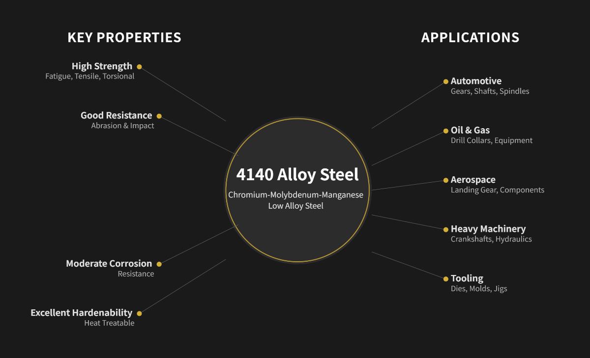 Comprehensive Guide to 4140 Alloy Steel: Composition, Properties, and Uses - MFG Shop