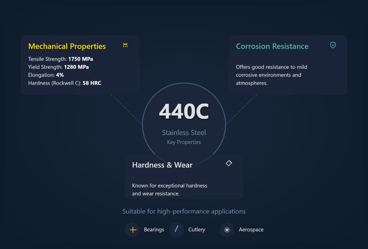 Comprehensive Guide to 440C Stainless Steel Properties and Applications - MFG Shop