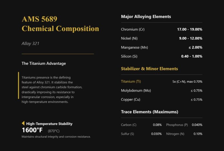 Comprehensive Guide to AMS 5689 Stainless Steel: Composition, Properties, and Uses - MFG Shop