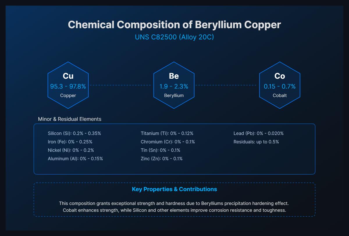 Comprehensive Guide to Beryllium Copper UNS C82500: Composition, Properties, and Uses - MFG Shop