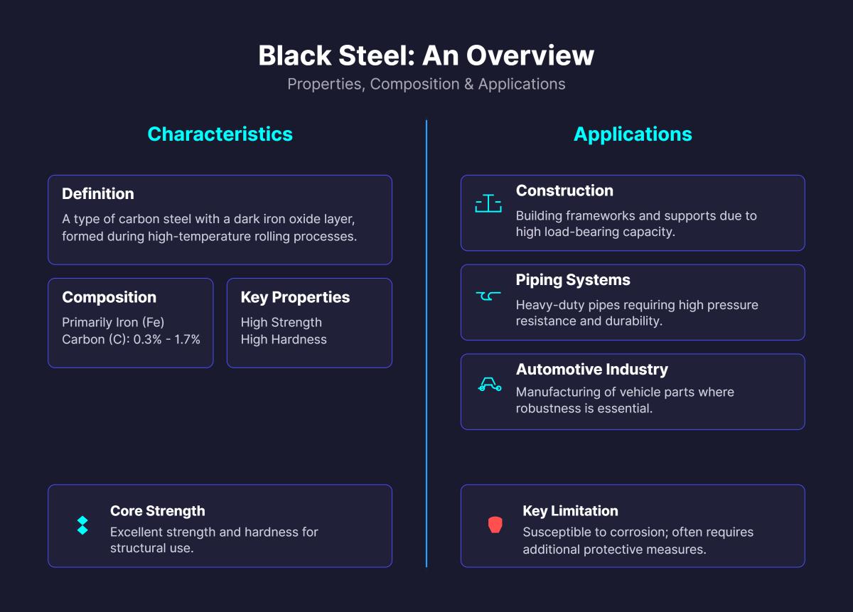 Comprehensive Guide to Black Steel: Properties, Uses, and Blackening ...