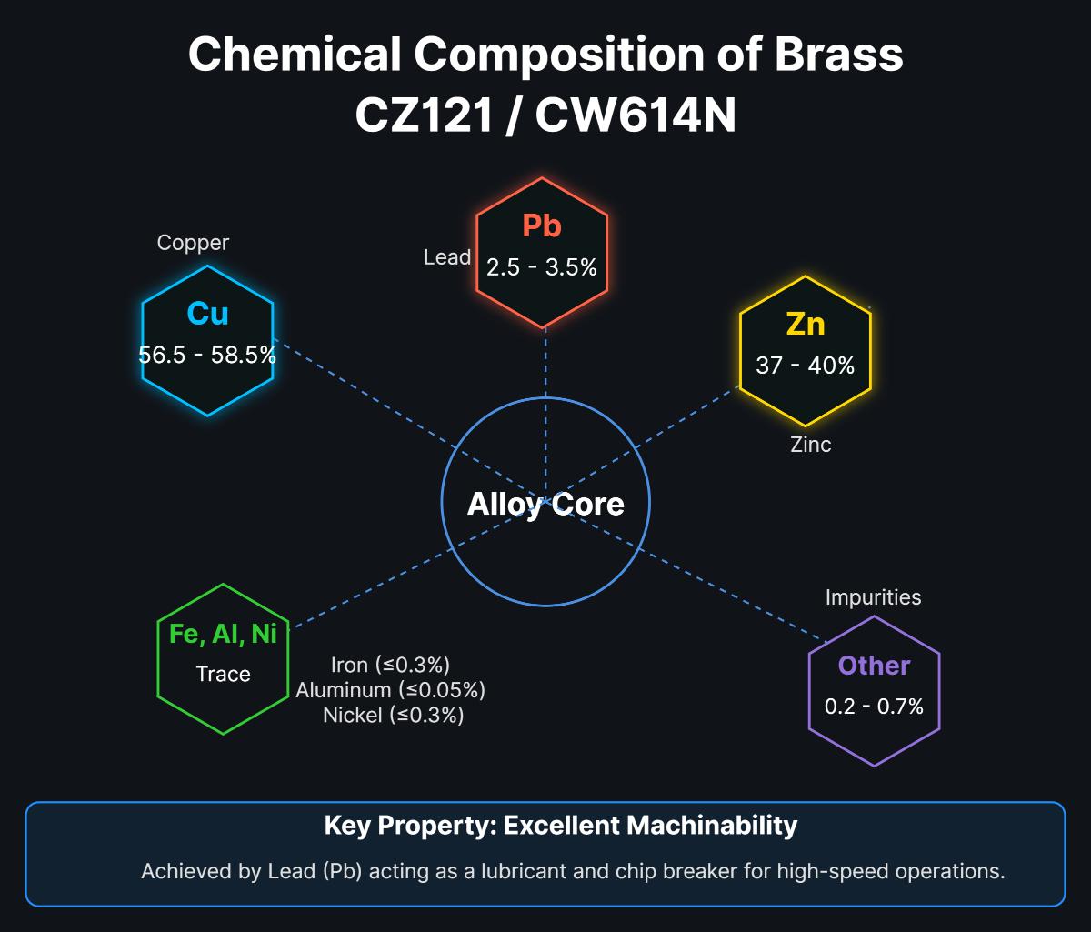 Comprehensive Guide to Brass Alloys: CZ121 and CW614N Composition ...