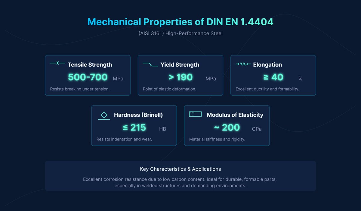Comprehensive Guide to DIN EN 1.4404 Stainless Steel - MFG Shop