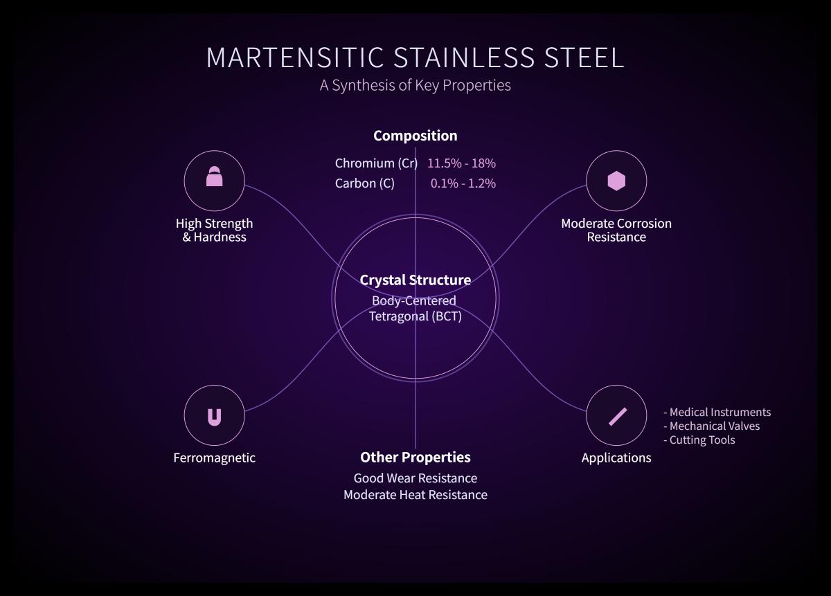 Comprehensive Guide to Martensitic Stainless Steel: Properties, Composition, and Applications ...