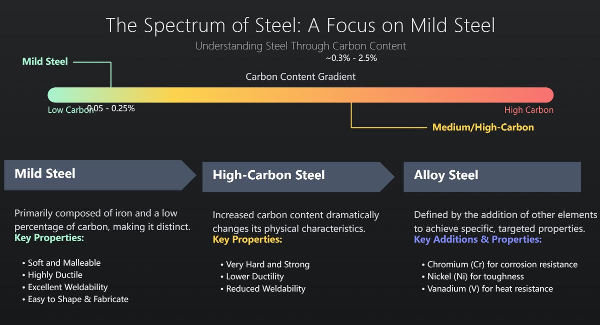 Comprehensive Guide to Mild Steel: Properties and Uses - MFG Shop