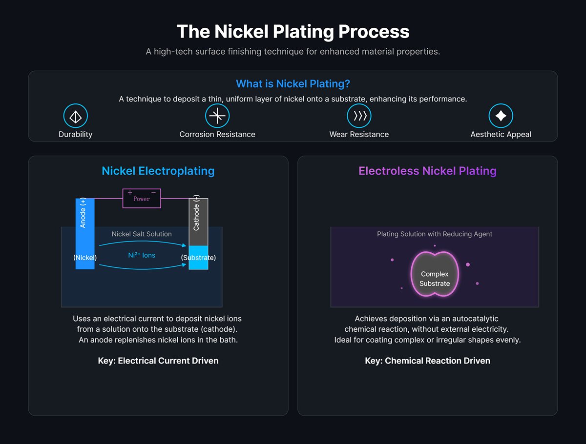 Comprehensive Guide to Nickel Plating Processes - MFG Shop