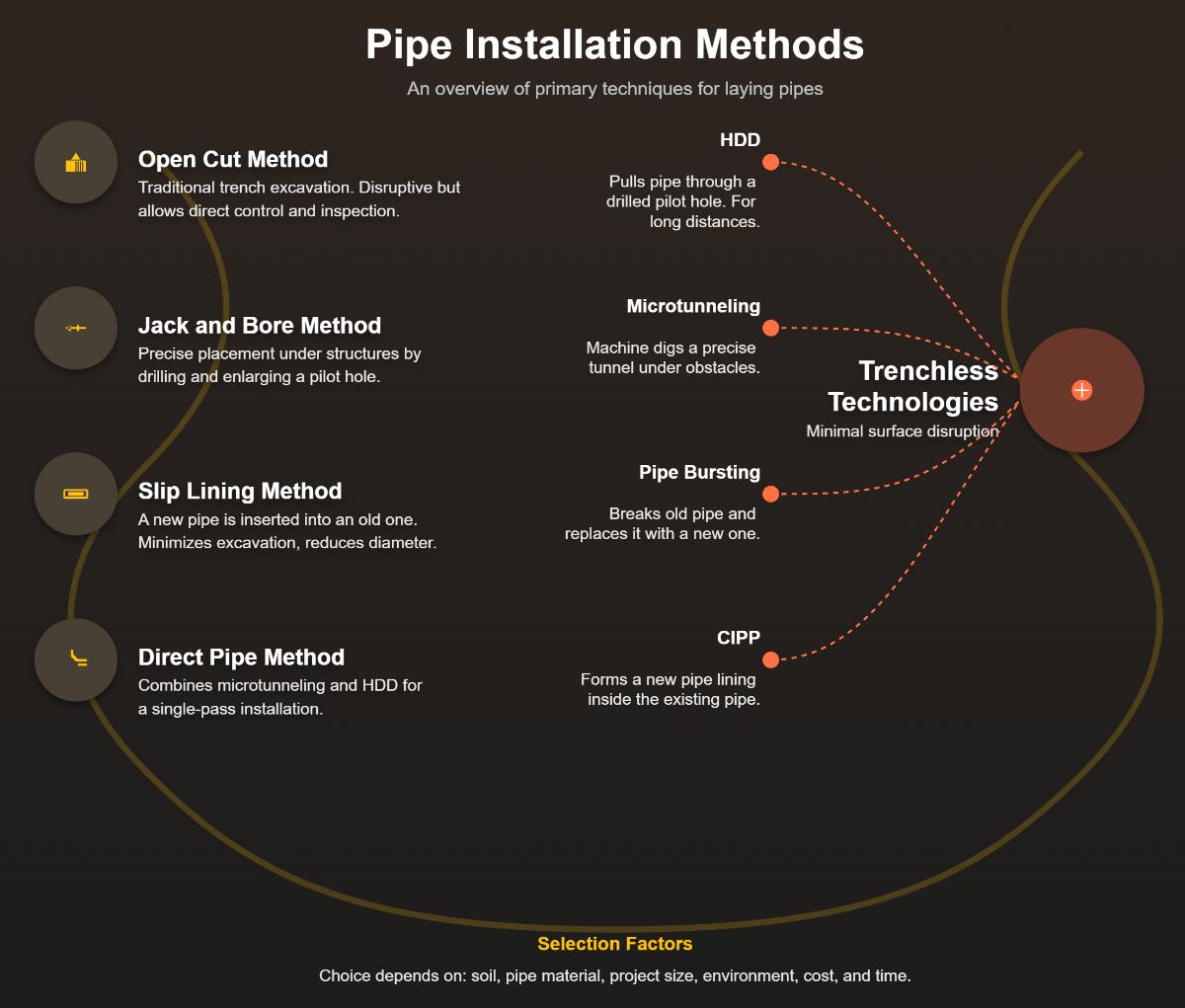 Comprehensive Guide to Pipe Installation Methods - MFG Shop