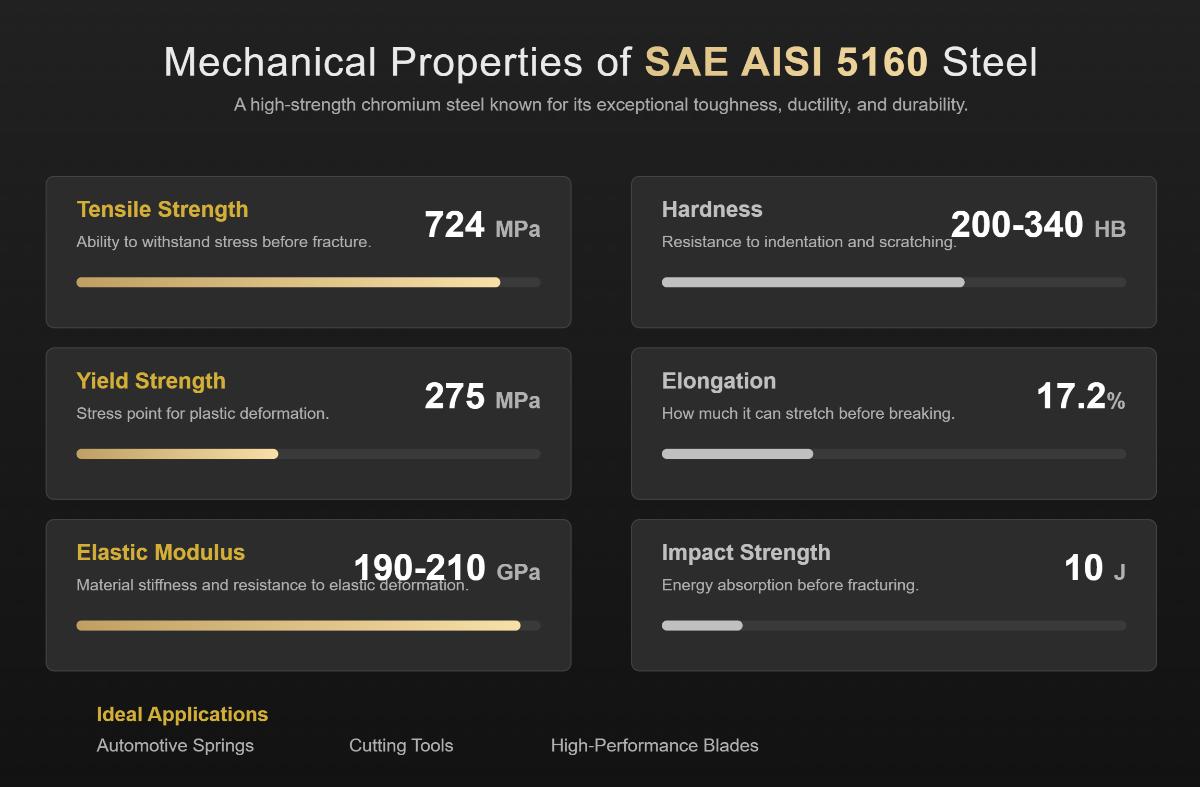 Comprehensive Guide to SAE AISI 5160 Steel Properties and Applications - MFG Shop