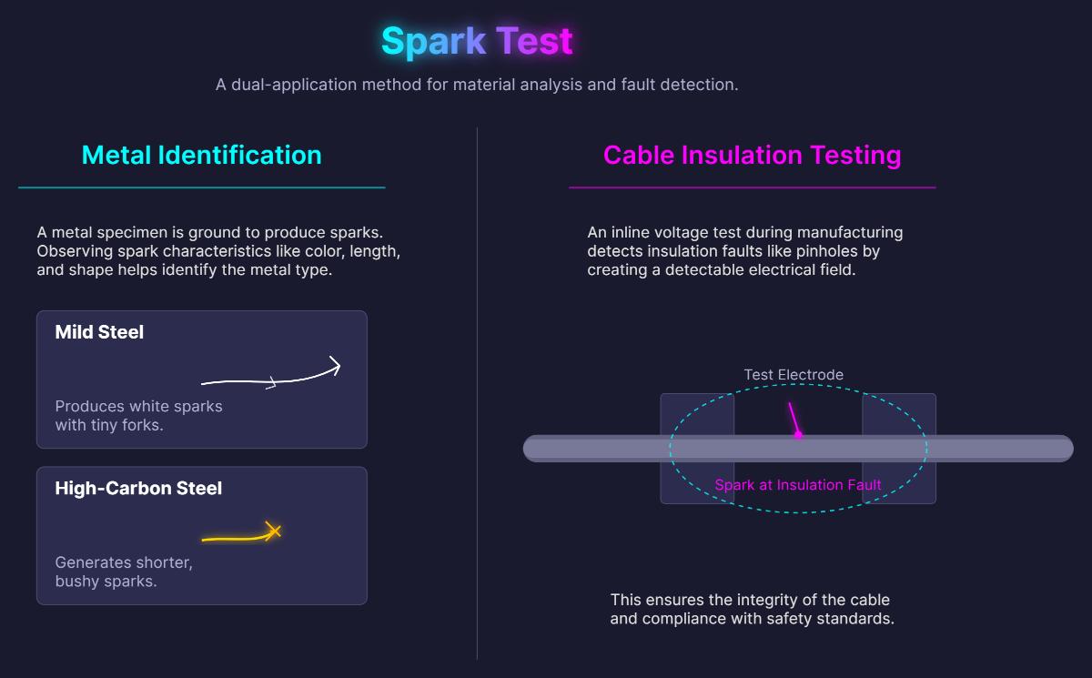 Comprehensive Guide to Spark Testing for Metals and Cables - MFG Shop