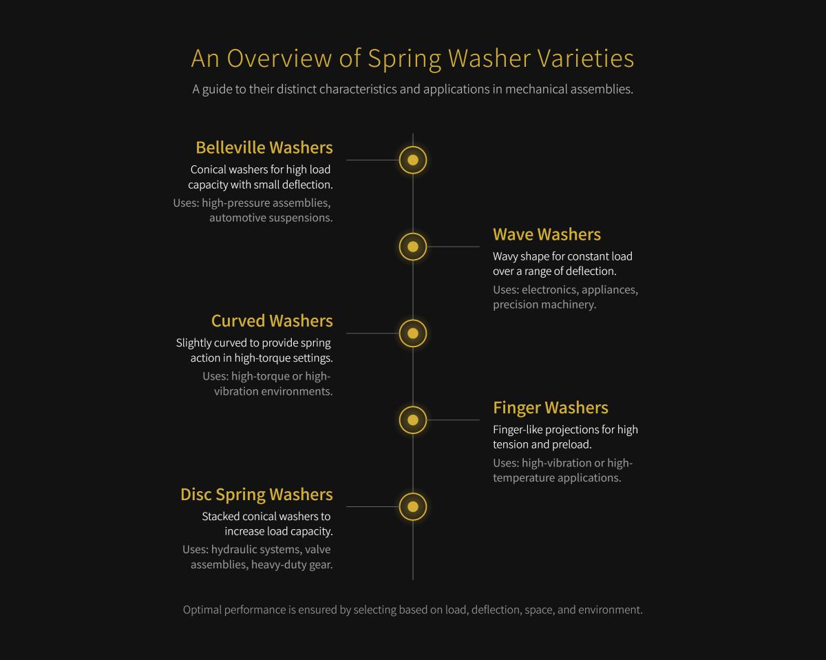 Comprehensive Guide to Spring Washers: Types and Applications - MFG Shop