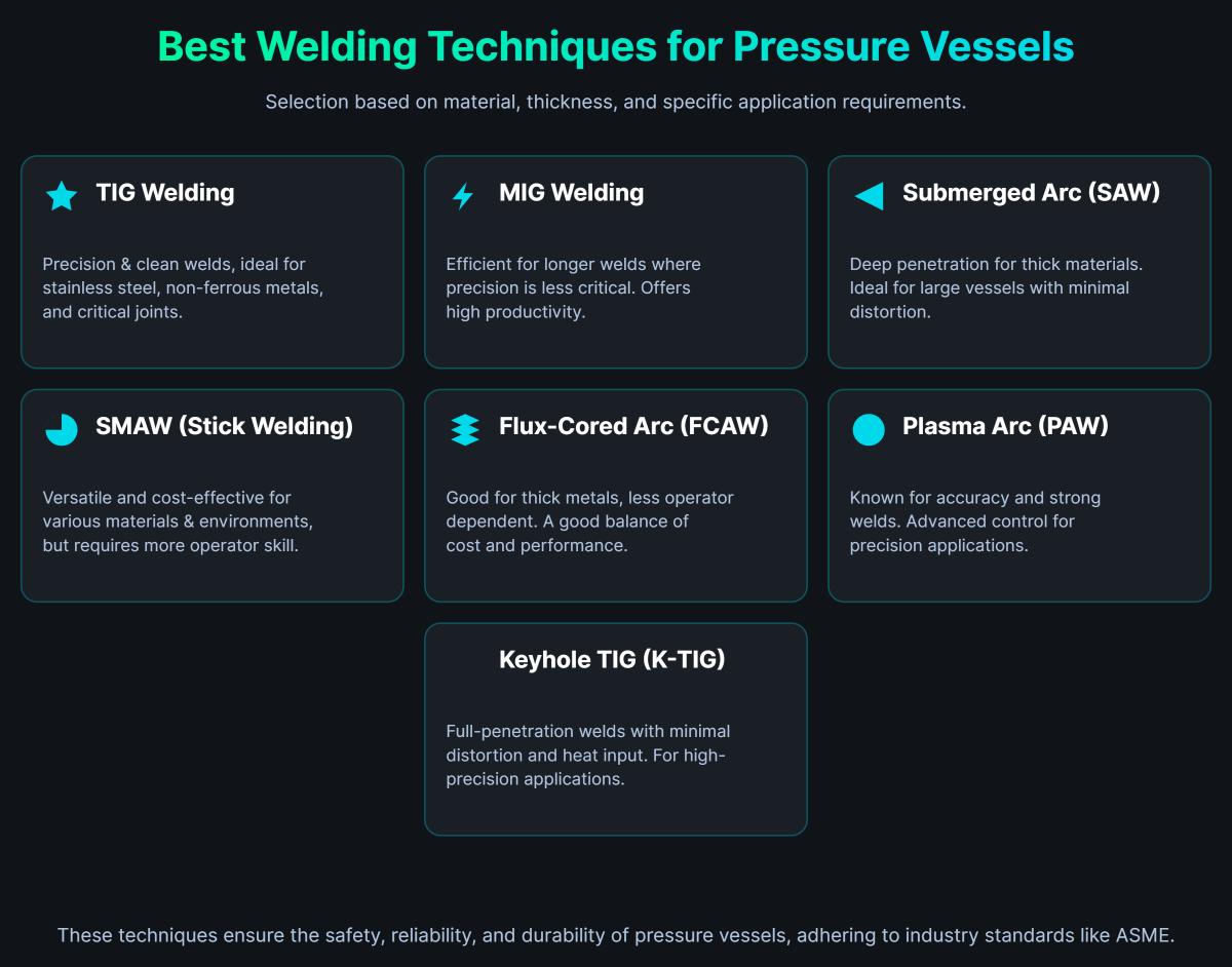 Comprehensive Guide to Welding Techniques for Pressure Vessels - MFG Shop