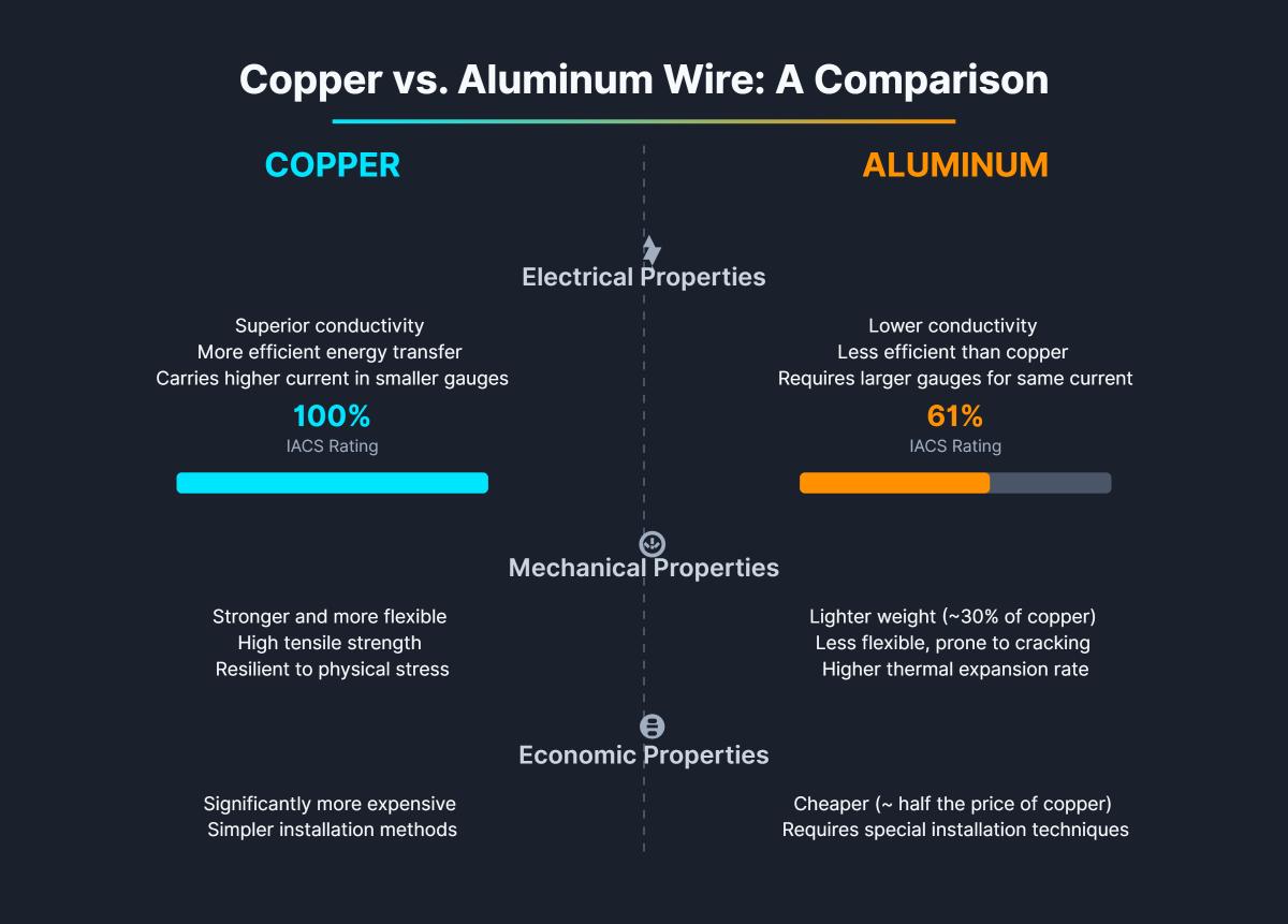 Copper Wire vs Aluminum Wire: A Comprehensive Comparison - MFG Shop
