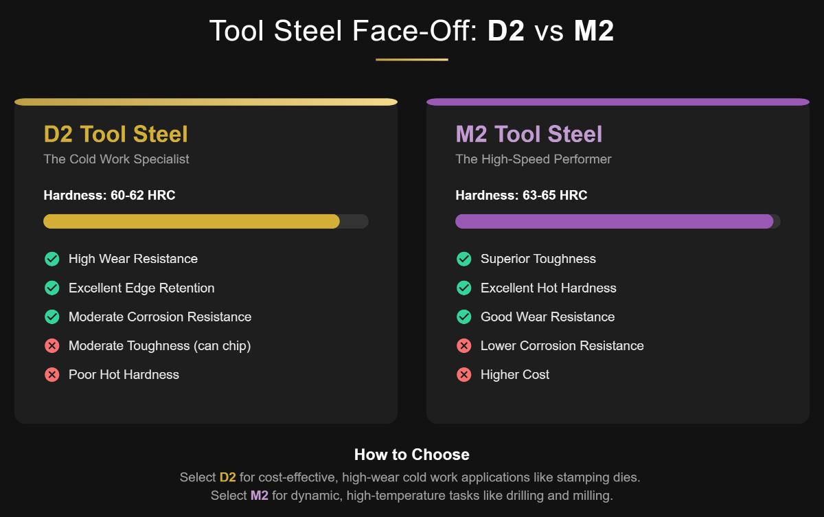 D2 vs M2 Tool Steel: What's the Difference? - MFG Shop