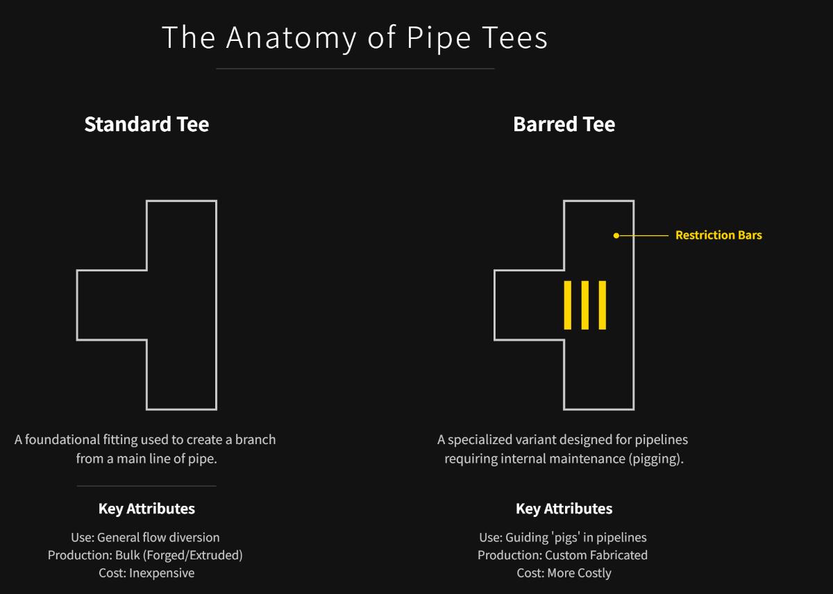 Difference Between Tee and Barred Tee Explained - MFG Shop