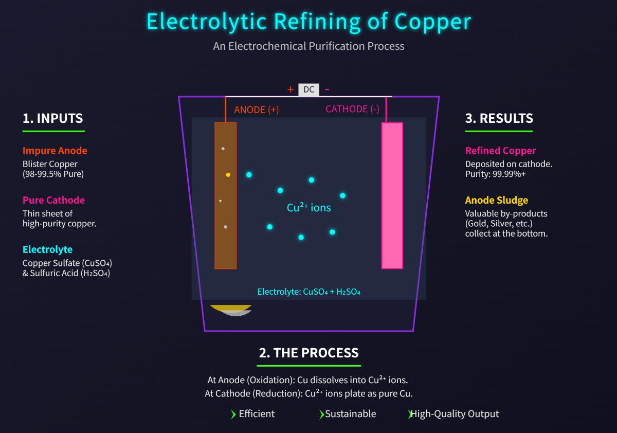 Electrolytic Refining of Copper: A Step-by-Step Guide - MFG Shop
