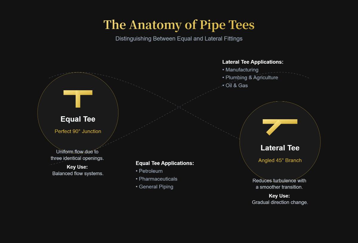 Equal Tee vs. Lateral Tee: What's the Difference? - MFG Shop