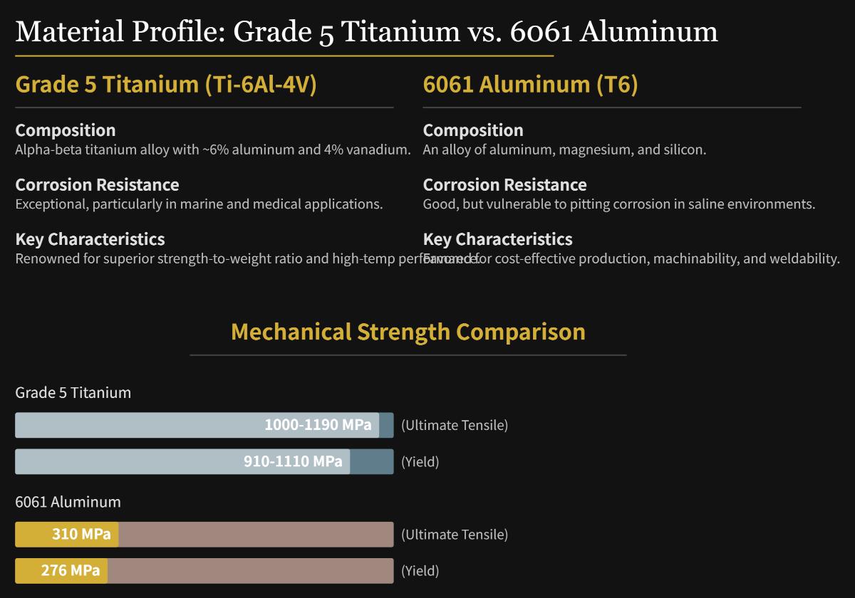 Grade 5 Titanium vs. 6061 Aluminum: A Comprehensive Comparison - MFG Shop