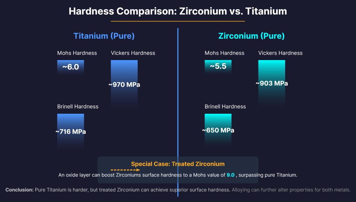 Hardness of Zirconium and Titanium: A Detailed Comparison - MFG Shop