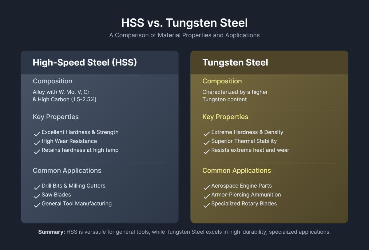 High-Speed Steel vs. Tungsten Steel: What's the Difference? - MFG Shop