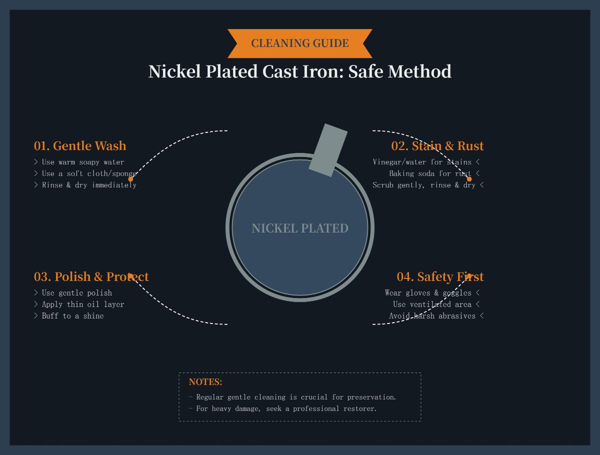 How to Clean Nickel Plated Cast Iron: A Step-by-Step Guide - MFG Shop