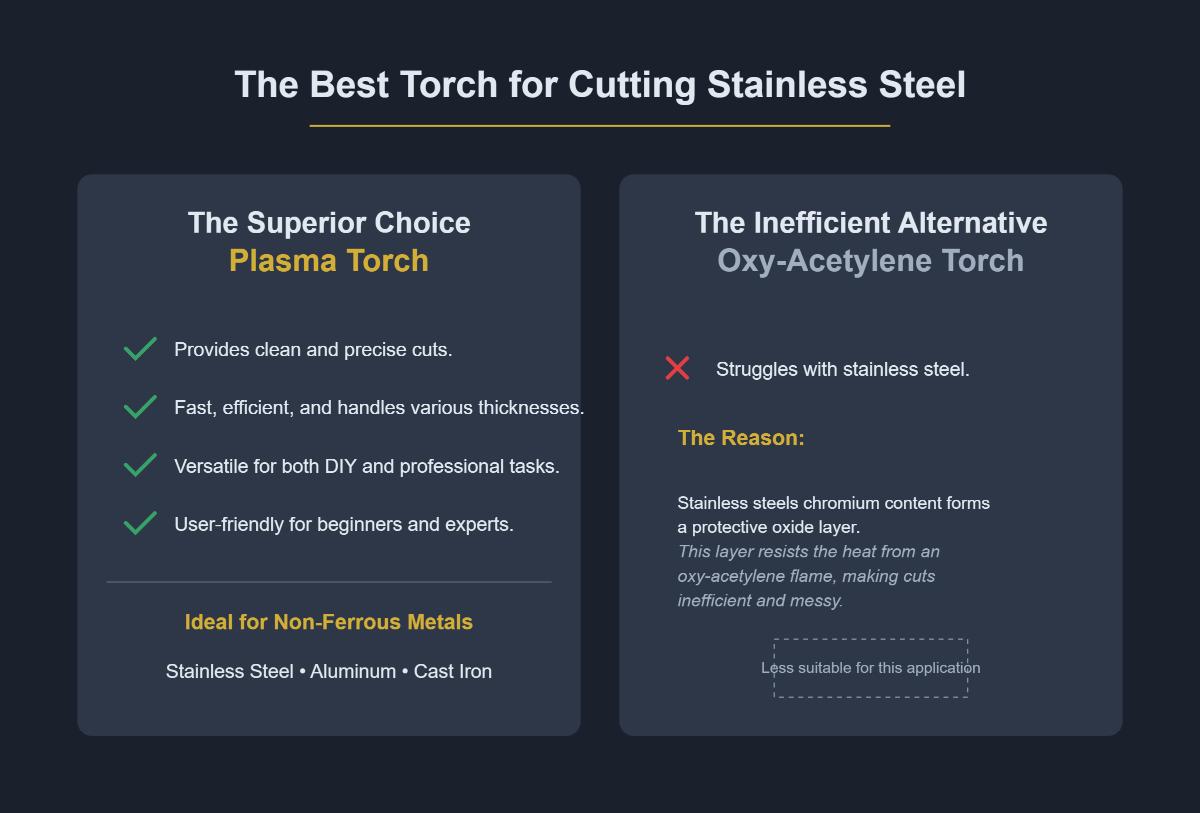 How to Cut Stainless Steel with a Torch: A Beginner's Guide - MFG Shop