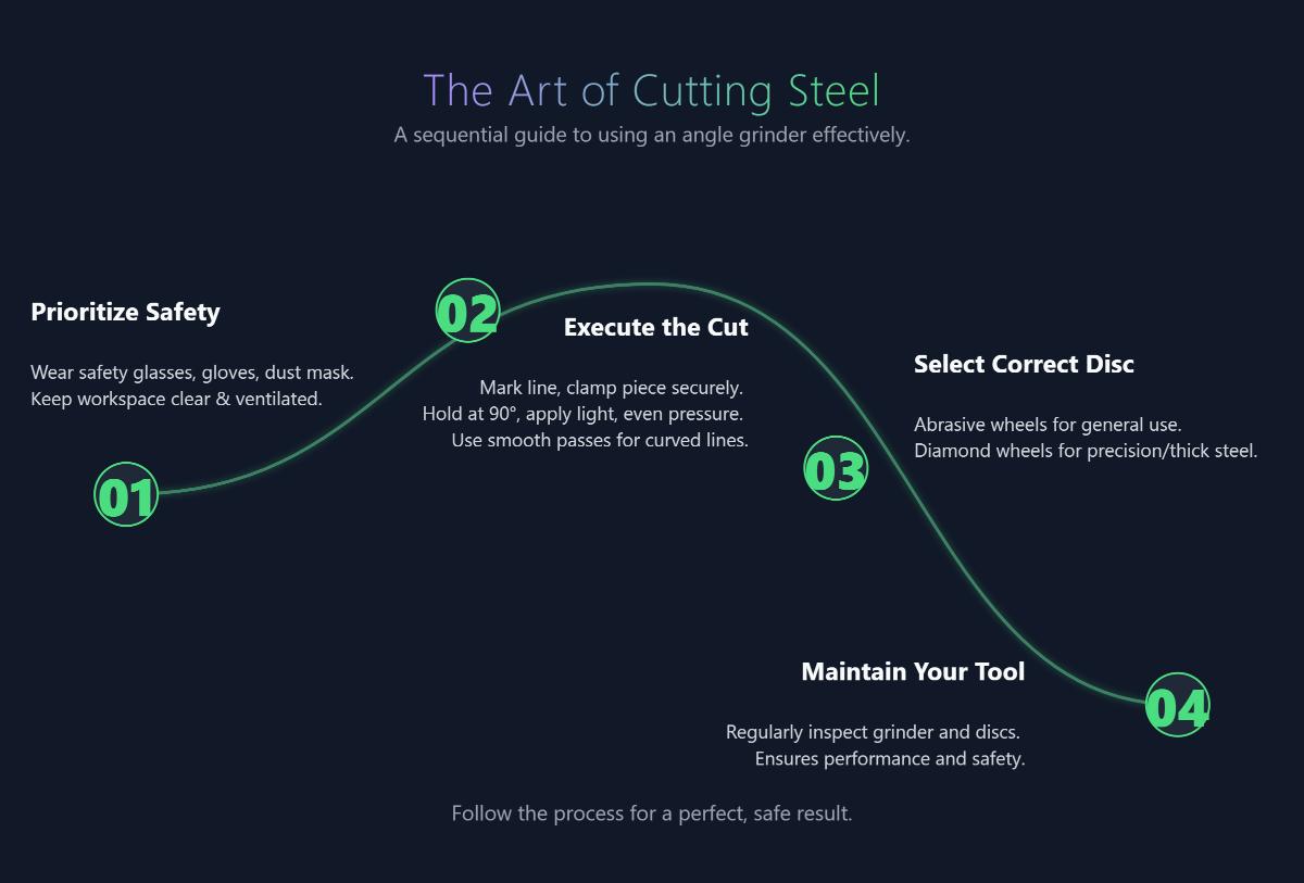 How to Cut Steel with a Grinder: A Step-by-Step Guide - MFG Shop