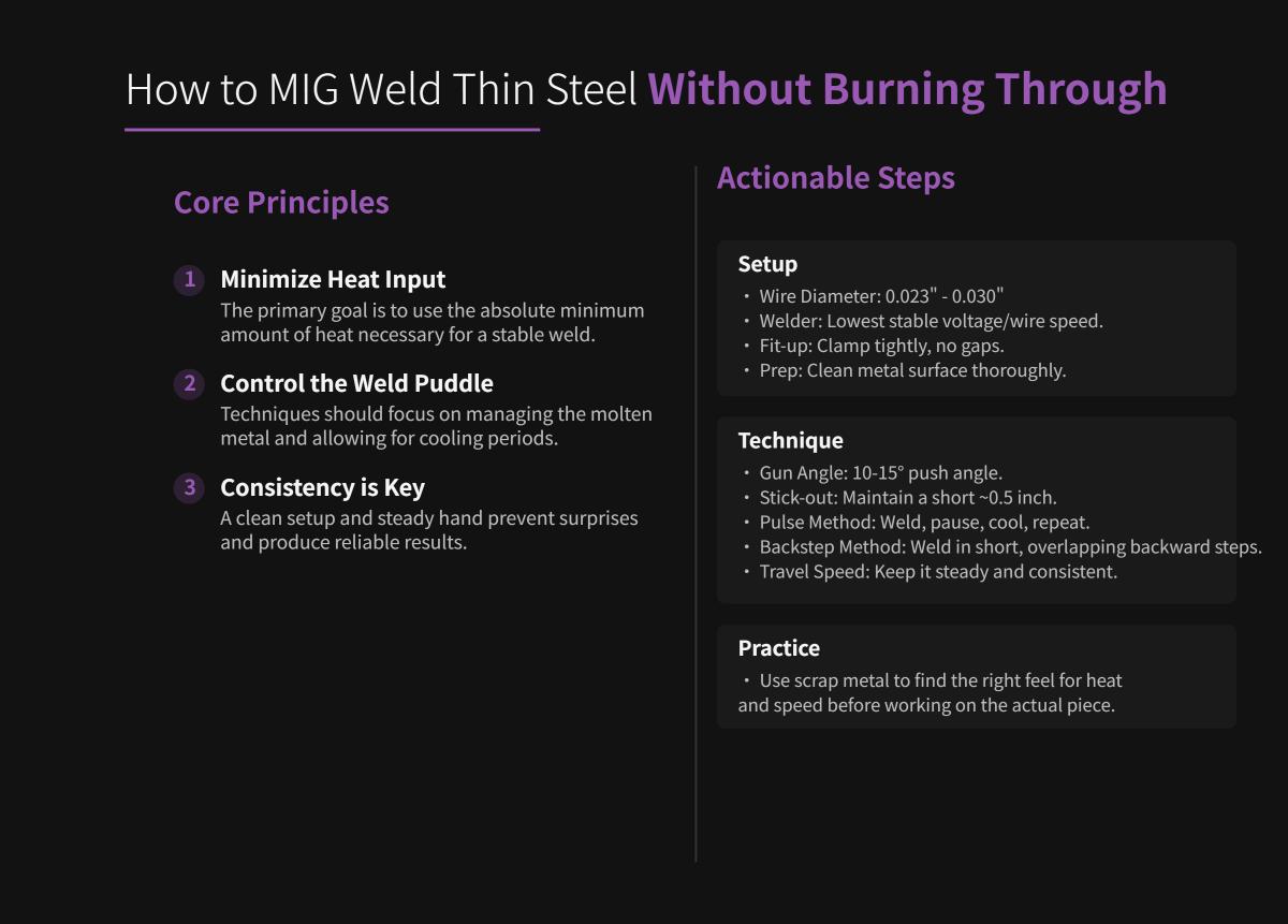 How to MIG Weld Thin Steel: A Step-by-Step Guide - MFG Shop