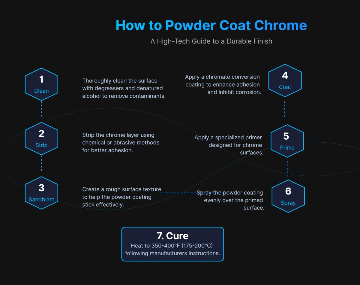 How to Powder Coat Chrome: A Beginner's Step-by-Step Guide - MFG Shop