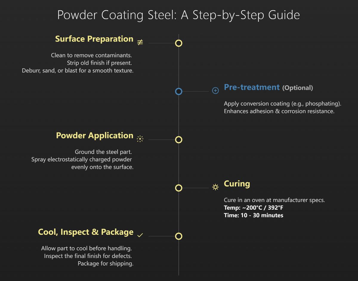 How to Powder Coat Steel: A Beginner's Step-by-Step Guide - MFG Shop