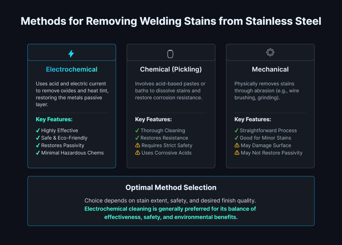How to Remove Welding Stains from Stainless Steel - MFG Shop