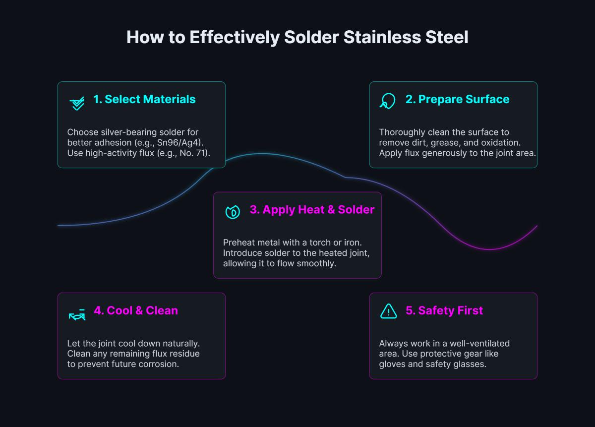 How to Solder Stainless Steel: A Step-by-Step Guide - MFG Shop
