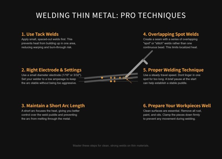 How to Stick Weld Thin Metal: A Beginner's Guide - MFG Shop