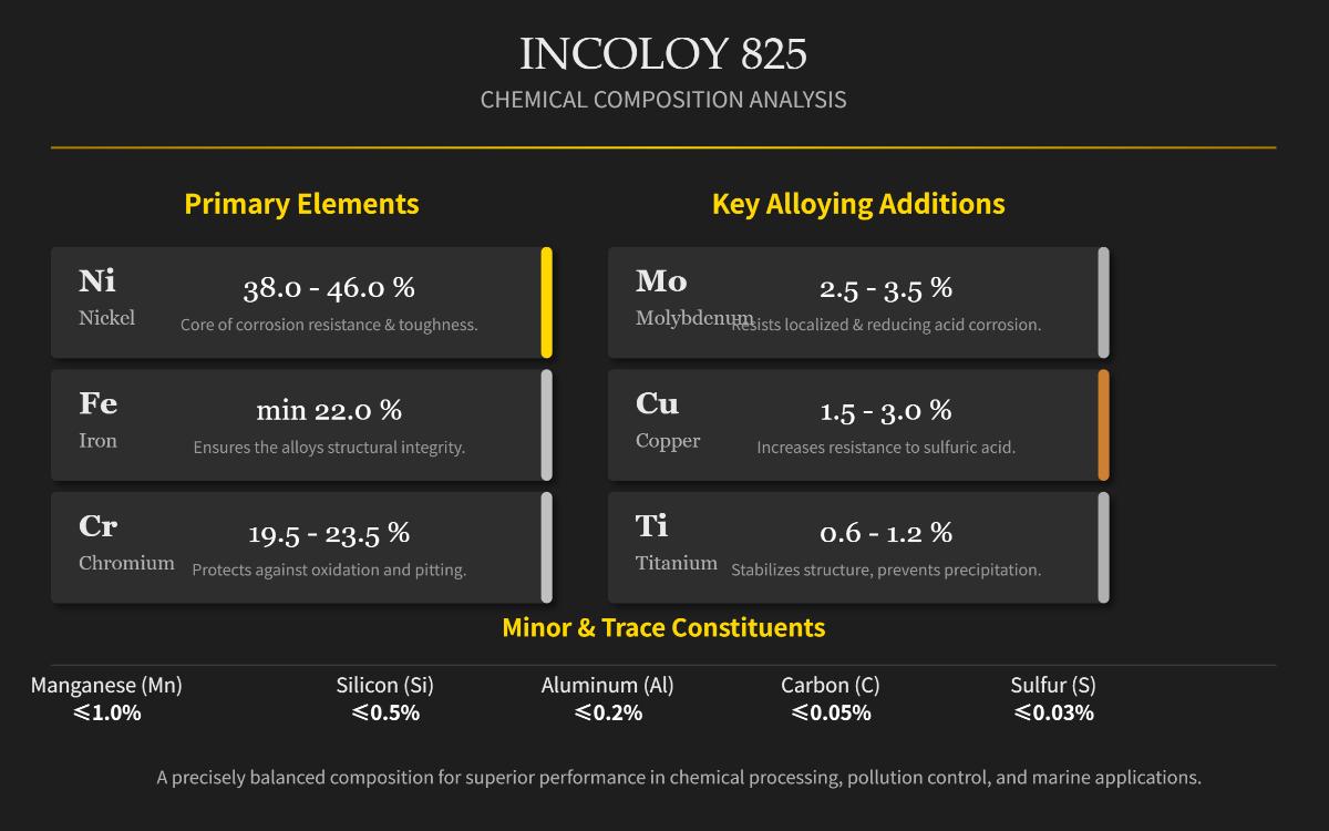 Incoloy 825: Composition and Properties - MFG Shop
